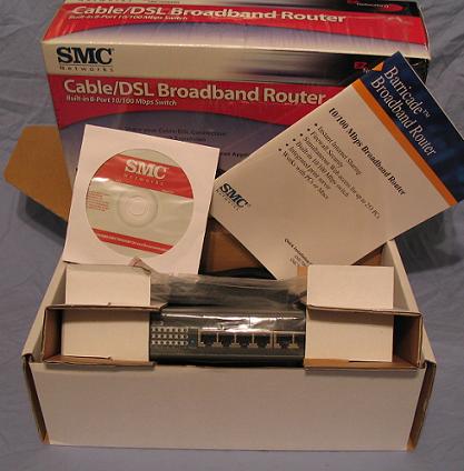 LIKE NEW SMC Barricade 7008ABR 10/100 Cable/DSL Router Print Server